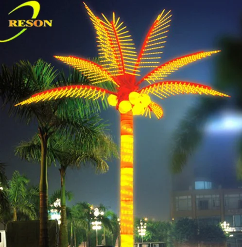 Coconut Palm Tree LED Lights - Durable Outdoor Christmas Decor
