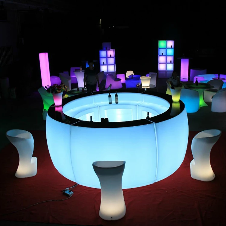 Glowing Led Night Club Bar Counter Mobile Bar With Led Light - Buy Led ...