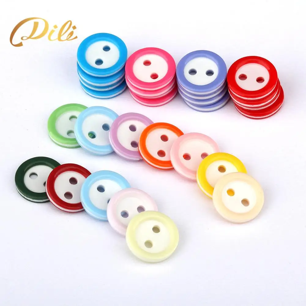 10mm Diameter Resin Button Two Holes Buttons For Shirt Button With Logo ...