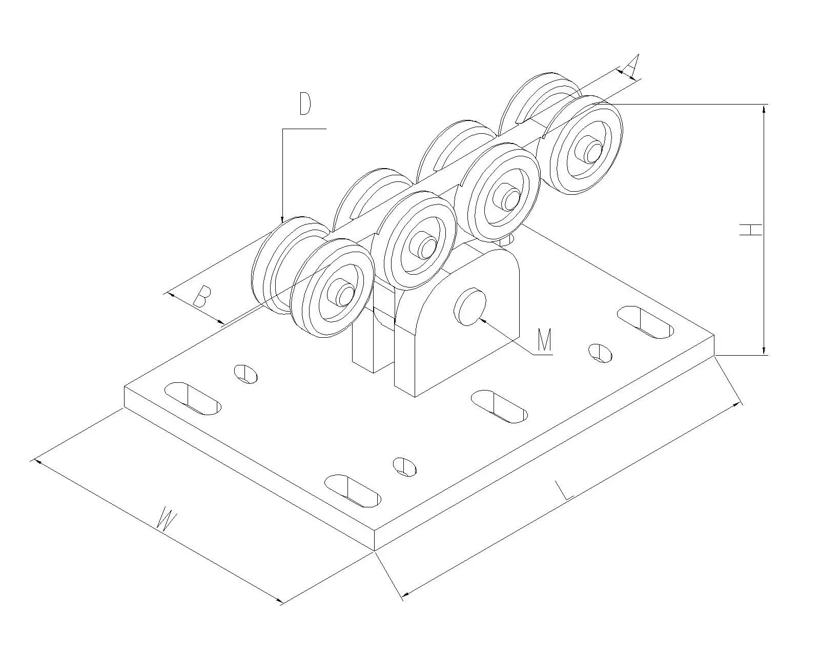 Cantilever Gate Carriage Bottom Part - Durable & Efficient