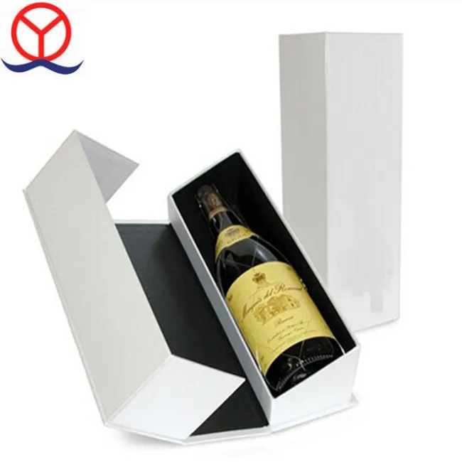 Custom Luxury Matt Black Rigid Cardboard Liquor Set Packaging Champagne ...