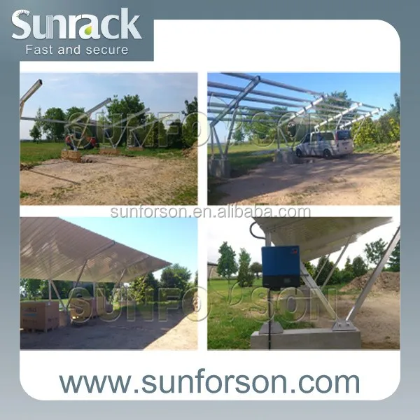 Cantilever Steel Waterproof Aluminum Car Solar Panel Mounting Structure ...