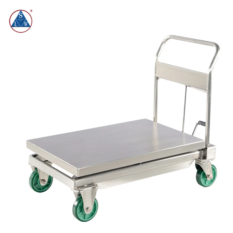 Portable Hydraulic Stainless Steel Scissor Lift Trolley - Buy Stainless ...