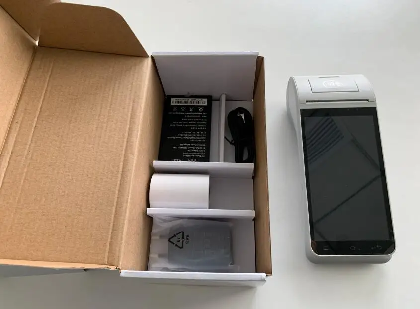 4g Pda With Printer Android Nfc Reader 5.5inch Touch Screen For Bus ...