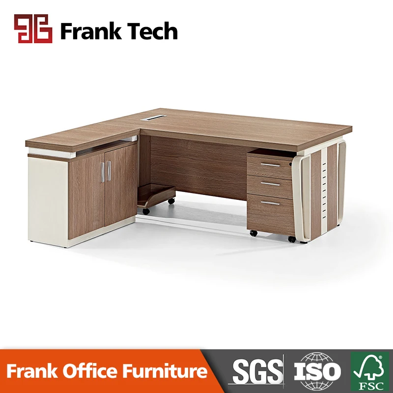 Frank Tech MDF Office Desk - Modern Executive L Shaped Table