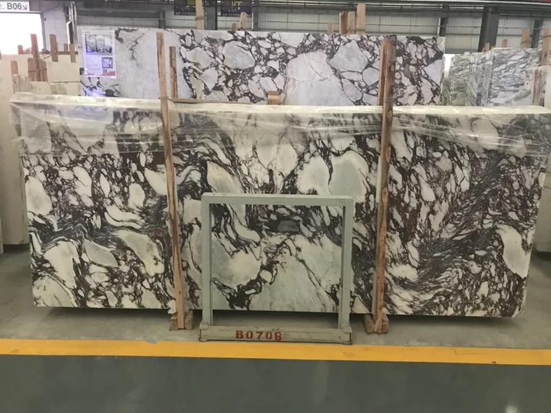 2025 Natural Calacatta Viola Marble Slab Polished Turkey Modern Villa ...