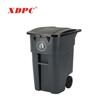 Mobile 200l Outdoor Street Plastic Trash Can Garbage Container Bin ...