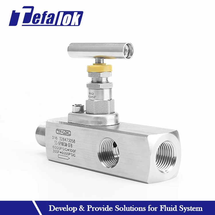 Stainless Steel Female 3-way Valve High Pressure Npt Male Thread Gauge ...