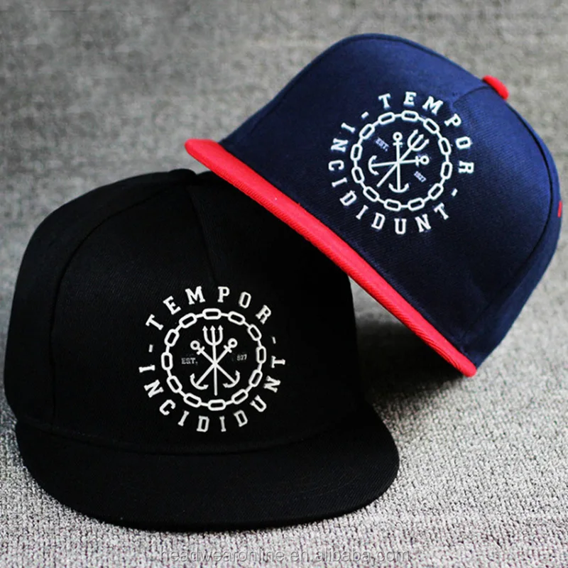 Cheap Price Custom Embroidered Logo 100% Cotton Snapback Cap Wholesale ...