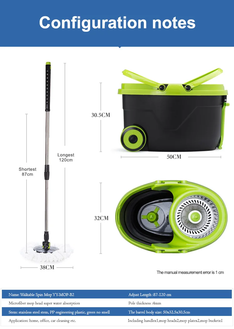 Ispin Mop Innovative 360 Easy Mop Set As Seen On Television - Buy 360 ...