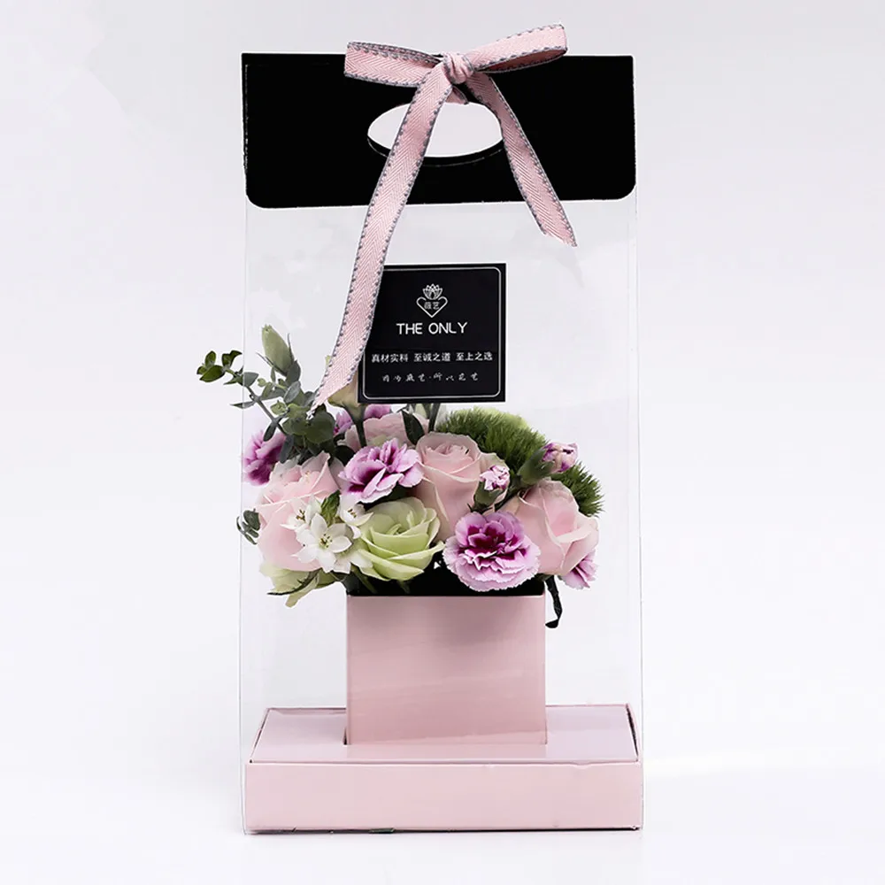 Flower boxes Packaging Hand Carrying Flower Basket Florist Box Florist ...