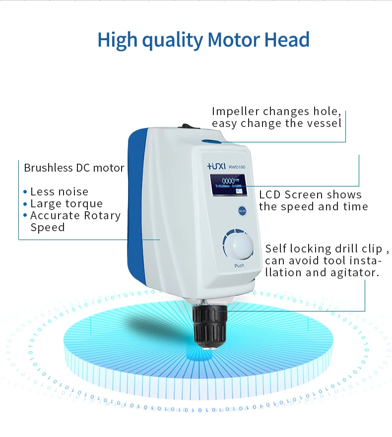 60L High Shear Lab Stirrer - Low Noise, Efficient Mixing