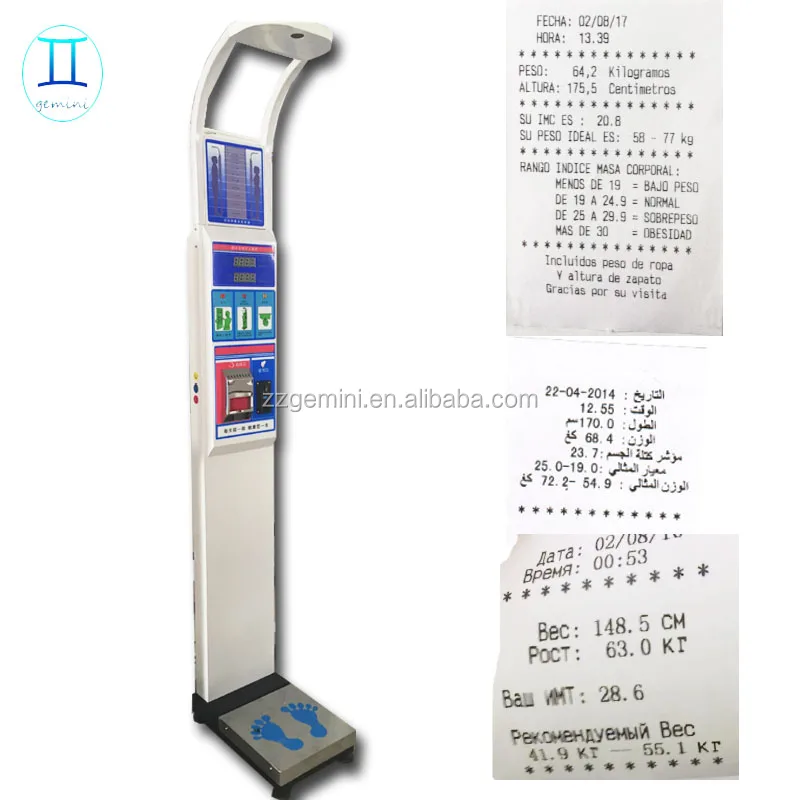 Scales Vending Machine Weight and Height Machine , Coin-operated ...