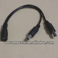 Dc Barrel Connector Splitter - Buy Splitter Dc Power Cable 1 To 3,Male ...