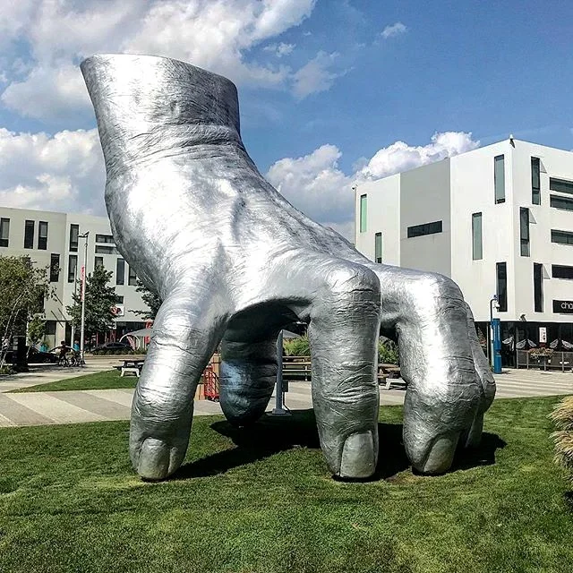 Modern Outdoor Garden Art Design Giant Life Size Sculpture Stainless ...