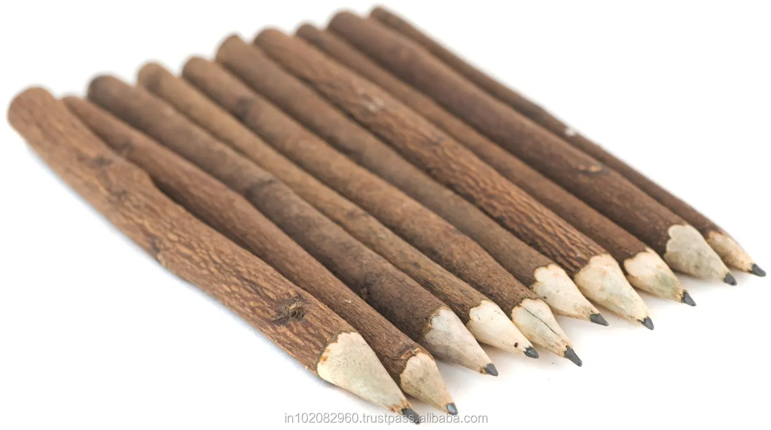 Hand Carved Neem Pencils - Natural Wood Corporate Gifts