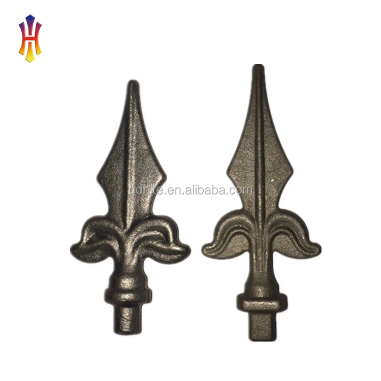 Spear Top Galvanized Wrought Iron Main House Gate Grill Design Spike ...