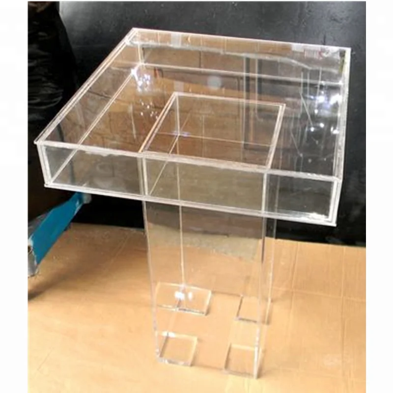Clear Acrylic Podium Church Pulpit - Modern & Eco-friendly