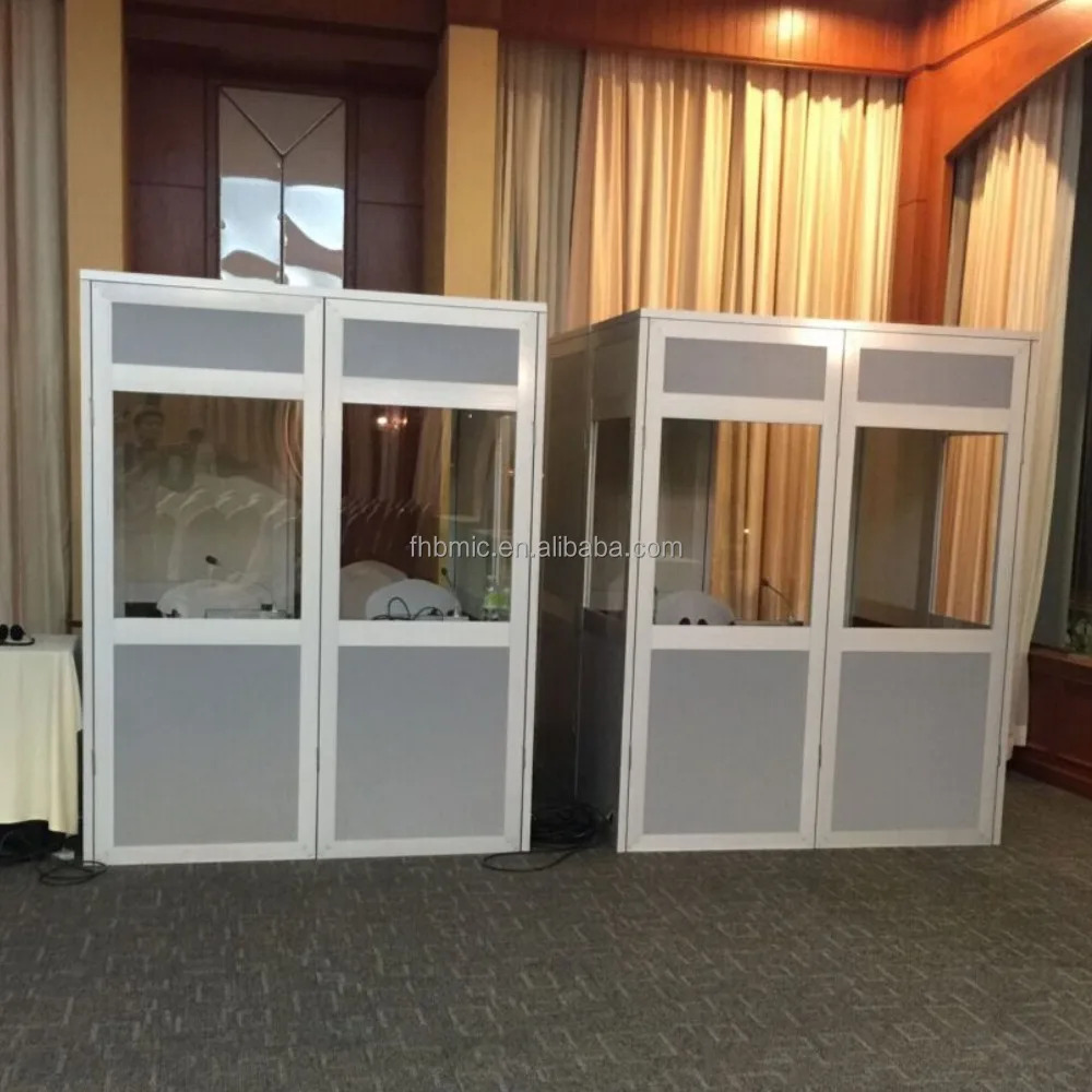 translation booth for 2 interpreters translation cabinet for meeting ...