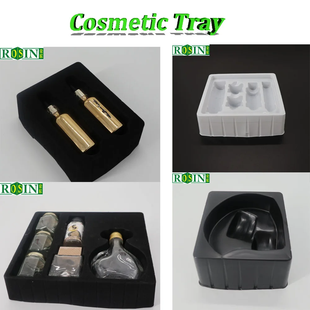 Custom Vacuum Formed Velvet Plastic Wine Bottle Inserts