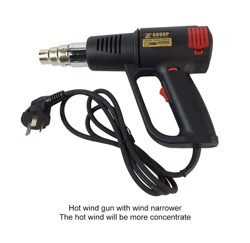 Temperature Adjustable Hot Air Gun Low/ High Air Flow Speed Power 2000 ...