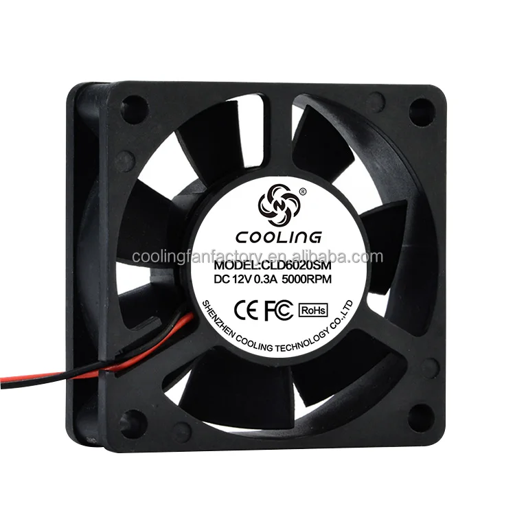 12 Volt Dc Fan 60x60 6020 Small Cooling Fan - Buy 6020 Cooling Fan 12 ...