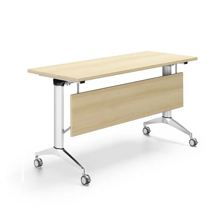 multi-function adjustable foldable office table with wheel university ...