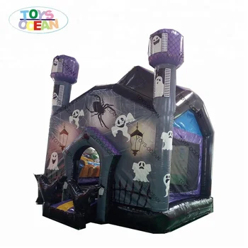 Halloween Inflatable Bounce House And Inflatable Haunted Castle Combo ...