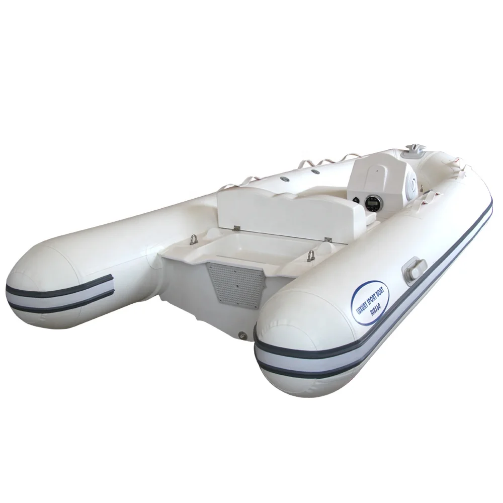 Mini Rib Boat Rigid Fiberglass Hull Inflatable Boat Rib-360 Pvc Pontoon ...