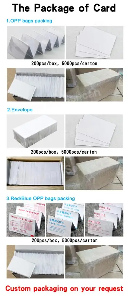 Inkjet Business Printable Pvc White Blank Rfid Cheap Key Card With ...