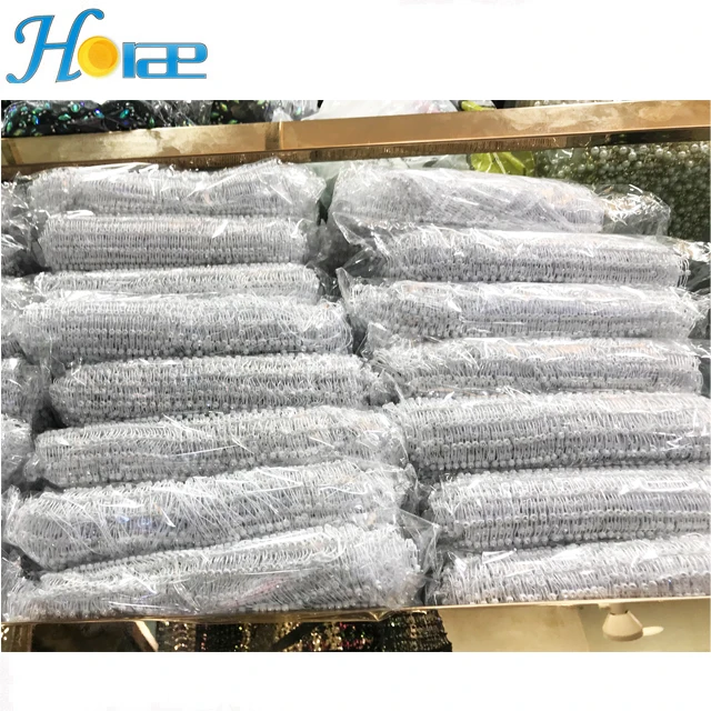 S104 Cheap Sparkling Elastic Fishnet Rhinestone Mesh Roll Crystal Mesh ...