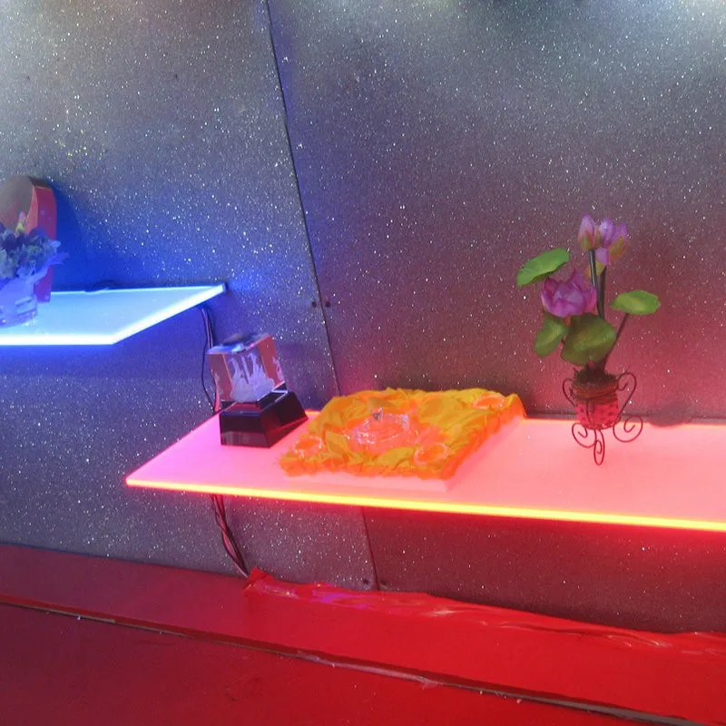 Aluminum Glass Showcase Display Cabinet with RGB LED Lights