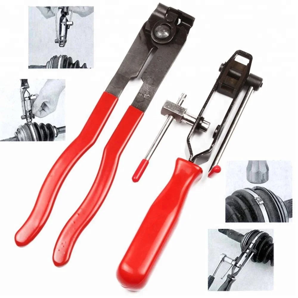 2pc CV Joint Clamp Banding Tool Ear Type Boot Clamp Pliers