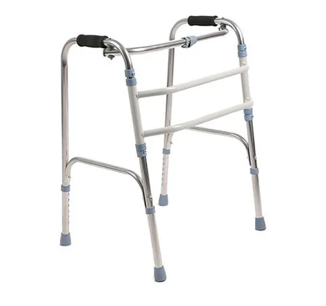 Aluminum Lightweight 4-leg Walker Fold Walking Frame Rollator Walker ...