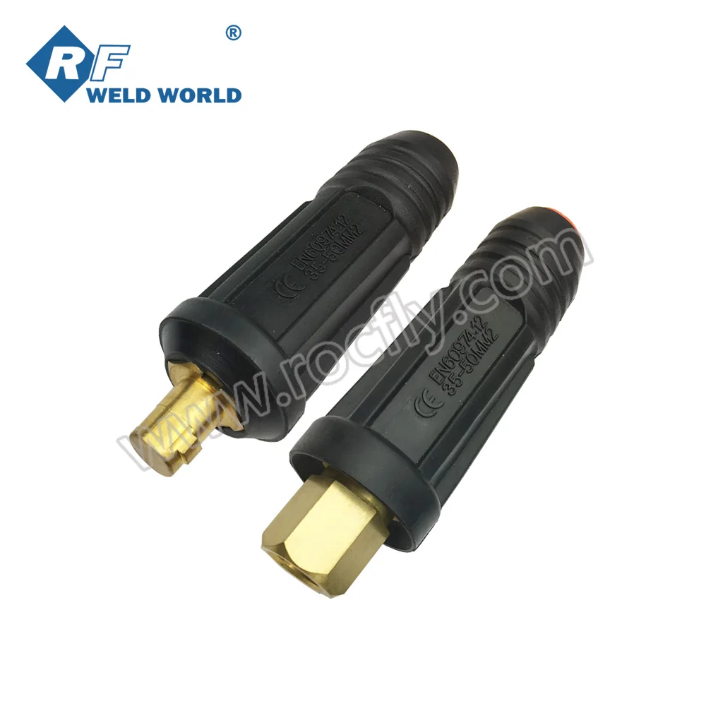 European Cable Connector 35-50mm2 Male and Female Joint for Welding ...