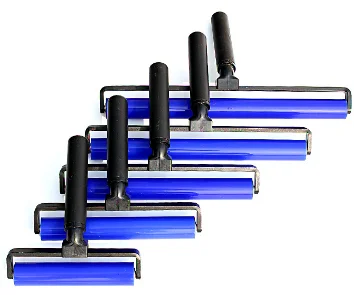 8 Inch Dust Removal Silicone Sticky Roller / Blue Silicon Sticky Roller ...
