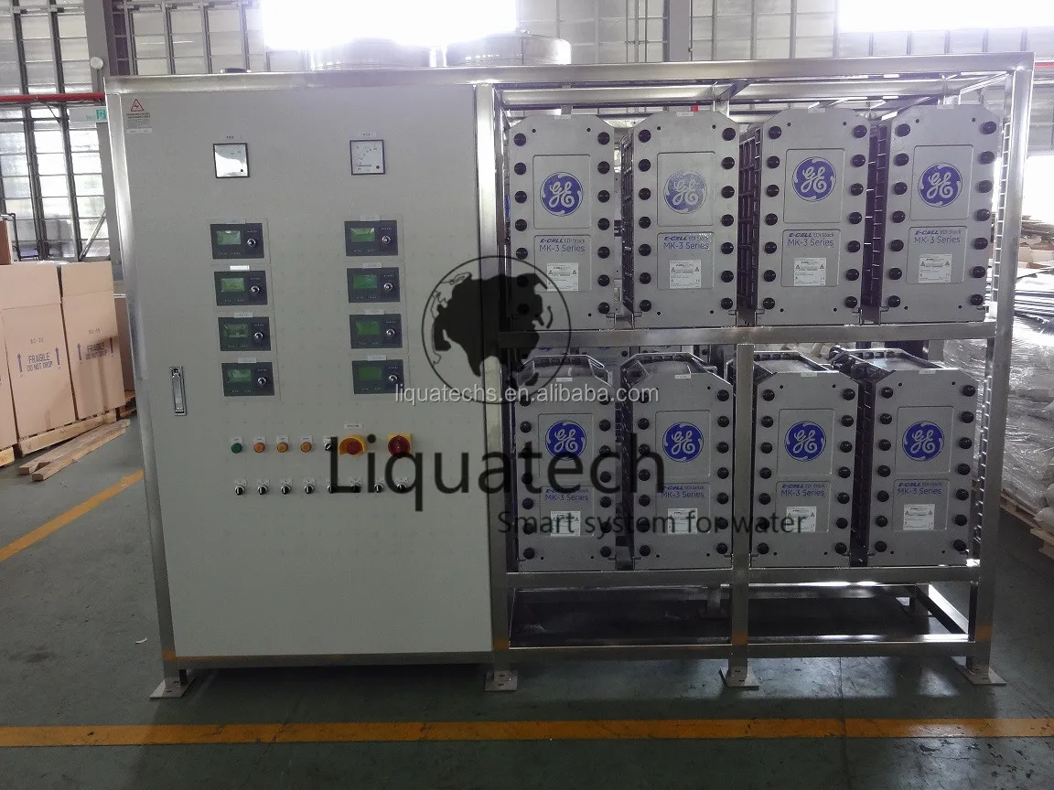 2000L/H Pre-Packaged Ro DI Water Systems/DI Deionized Water Machine ...
