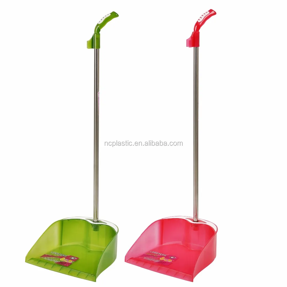 Plastic Dustpan With Long Metal Stick Cleaning Dustpan - Buy Plastic ...