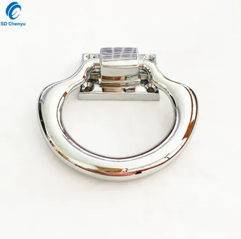 Classic Shiny Chrome Shell Shaped Chair Back Ring Pulls Handle For ...