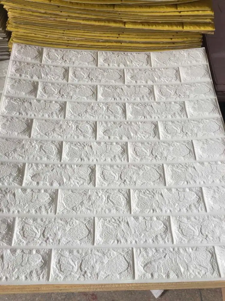 3d Foam Wallpaper Soft Heat Retaining Adhesive Wall Sticker Panel 3d 70 ...