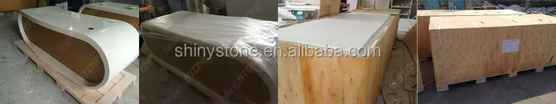 U-shape Illuminated Top Design Acrylic Solid Surface Acrylic Bar ...