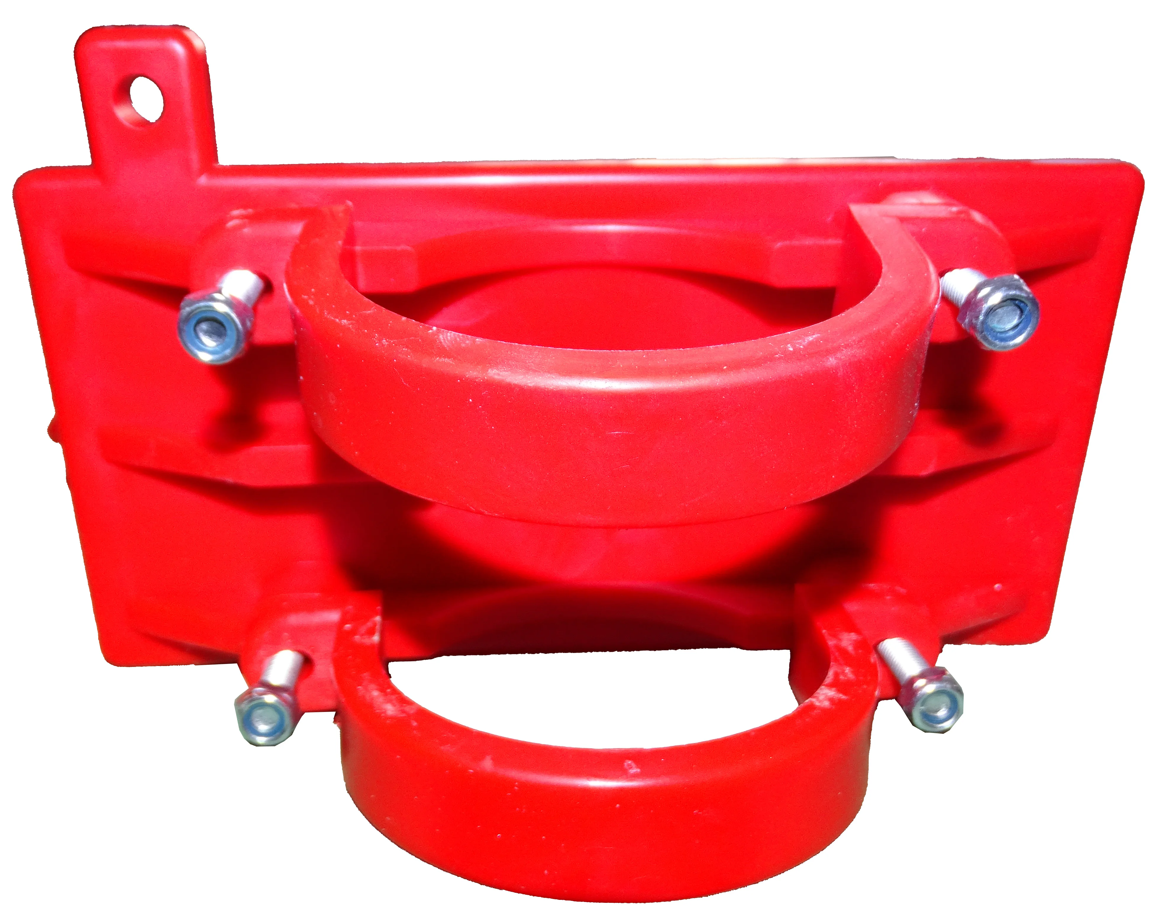 Polyurethane Wheel Chock With Plastic Bracket Holder 2.5" & 3" Pipe ...