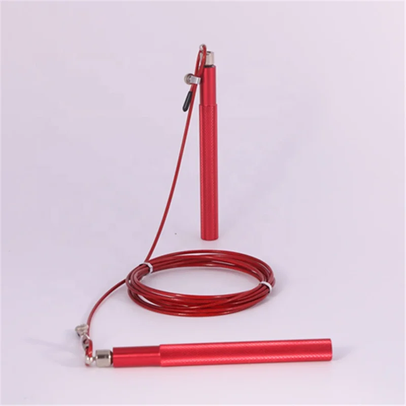 Aluminum Handle Steel Cable Rope Adjustable Speed Skipping Jump Rope ...