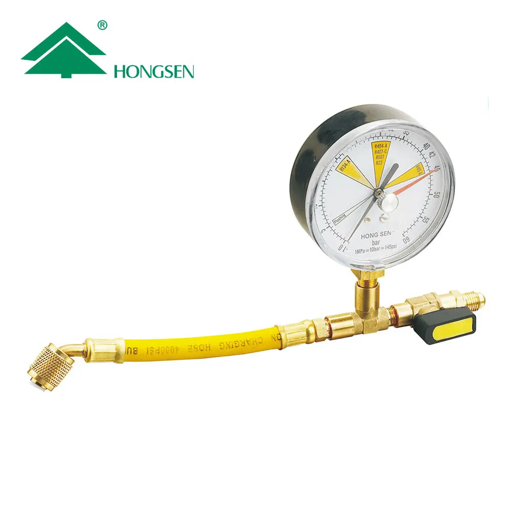 Hongsen Nitrogen Pressure Gauge With Felx Hose And Ball Valve 1/4sae ...