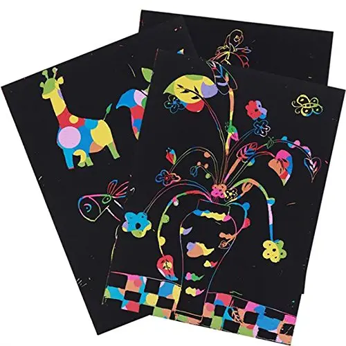 드로잉 스텐실과 스크래치 아트 무지개아이들을위한 연필 깎이 재미와 창의력을 가지고 Buy 스크래치 아트 레인보우드로잉 스텐실스크래치 아트지 Product On