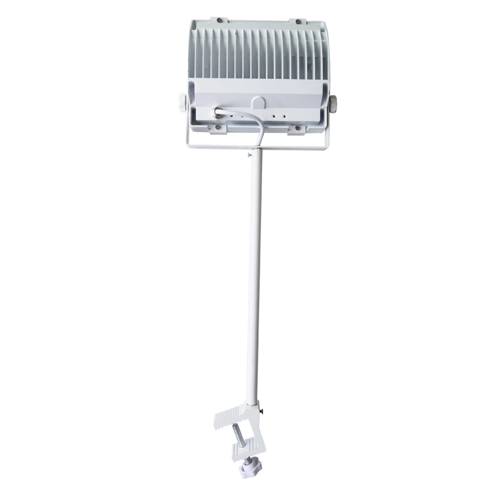 Clamp Mounted 50W IP65 LED Spotlight 120 Beam Angle Adjustable Long ...