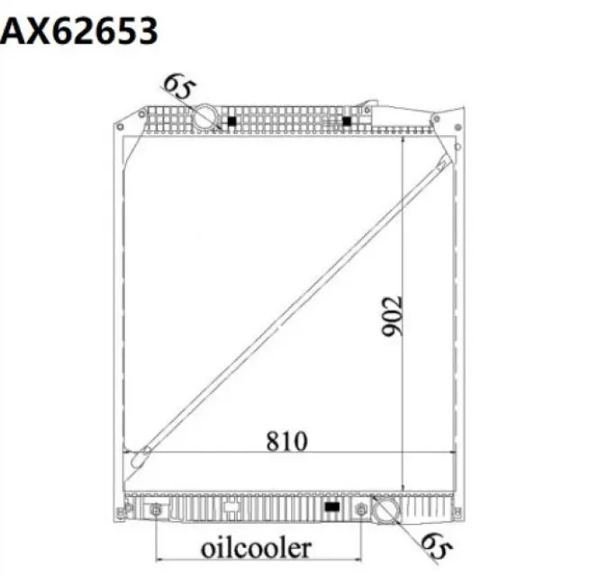 Tractor Parts Aluminum Truck Radiator For Mercedesactros Mp1 Actros Mp2 ...
