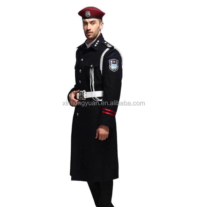 Full Set Security Guard Uniform/ Guard Officer Uniform With Beret Hat ...