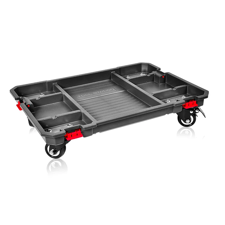 VERTAK Plastic Portable Modular Mobile Tool Storage Box Set