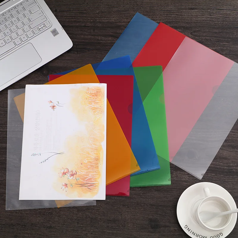 Factory Direct L Shape Document Holder A4 Size Clear Sheet Protector ...